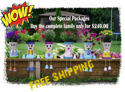 Flower Pot People, flower pot family